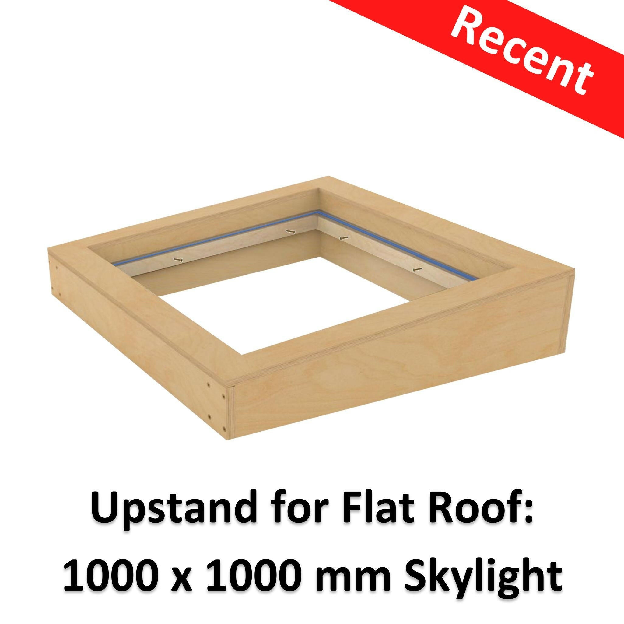 1000 x 1000 mm WBP Insulated Upstand for Flat Roof | Skylight Factory