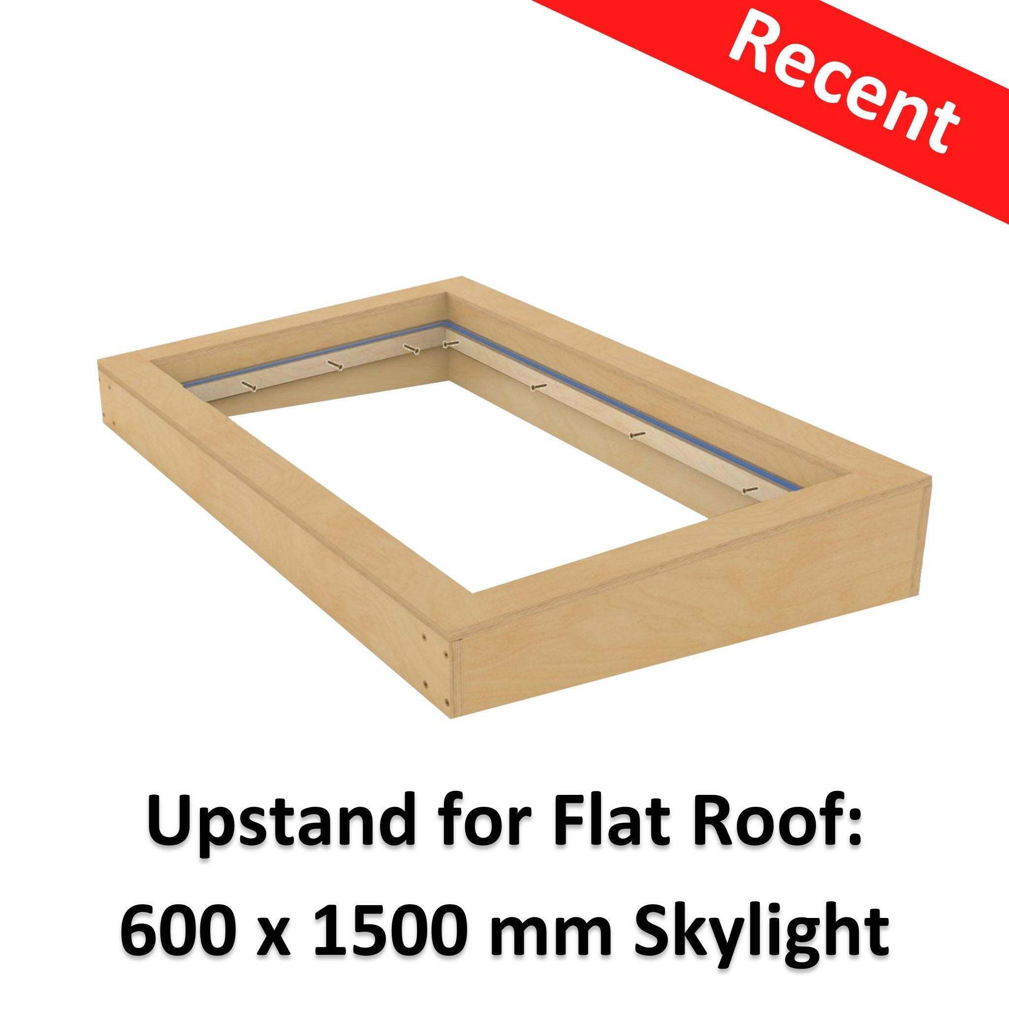600 x 1500 mm WBP Insulated Upstand for Flat Roof | Skylight Factory