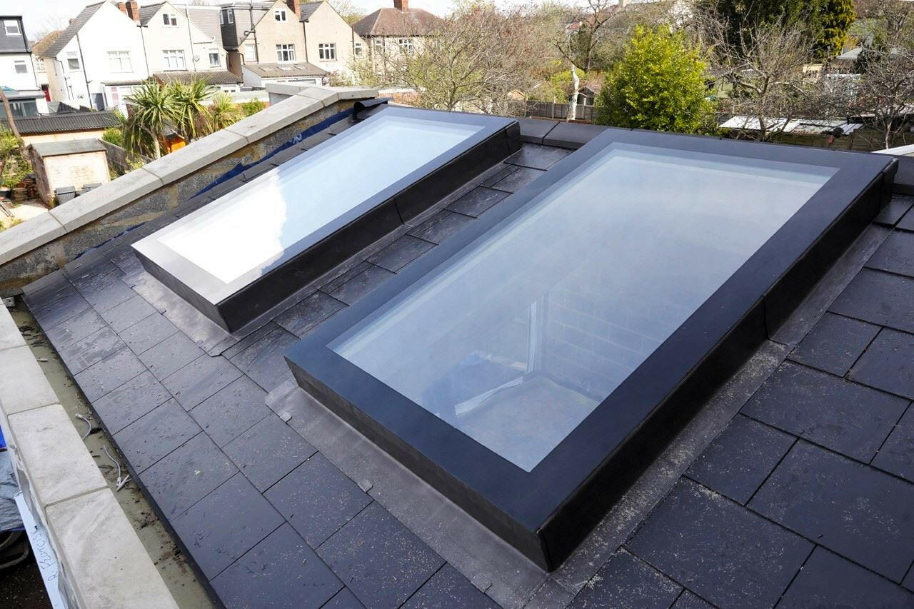 Bespoke Frameless Skylight for Flat Roof - Triple Glazed | Skylight Factory
