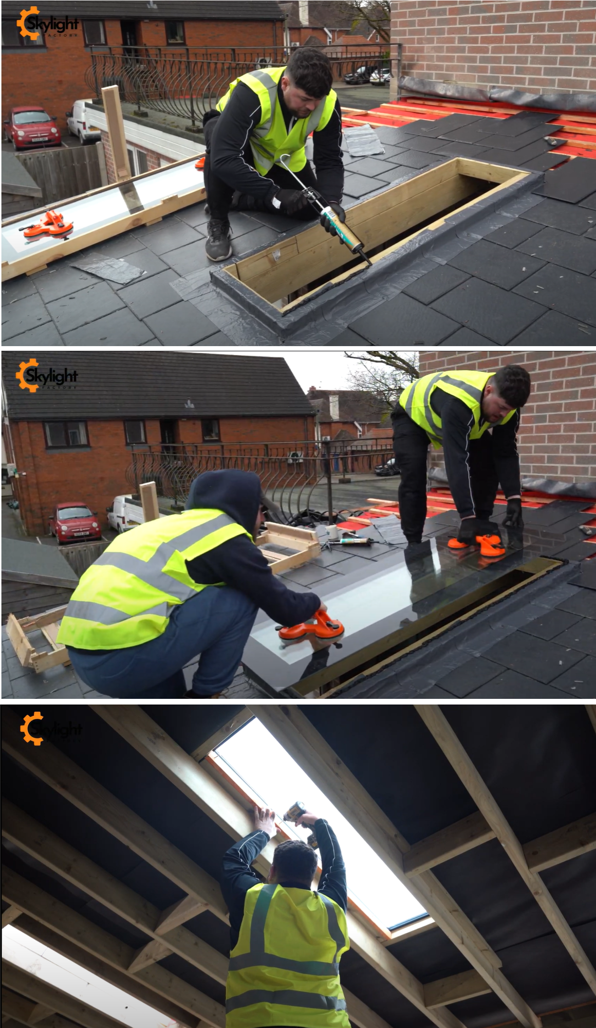 Frameless Skylight for Pitched Roof - Triple Glazed | Skylight Factory