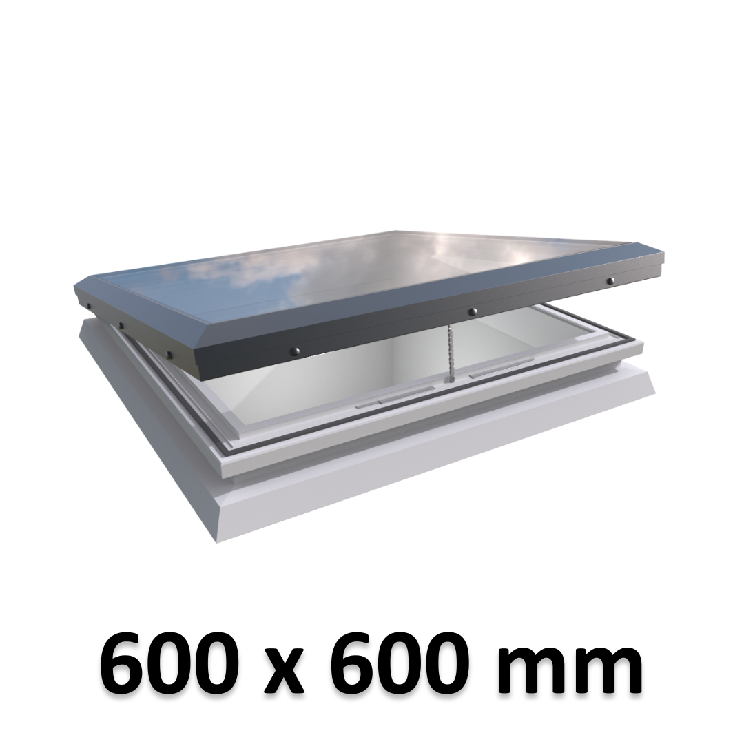 600 x 600 mm Brett Martin Electric Opening Skylight for Flat Roof ...